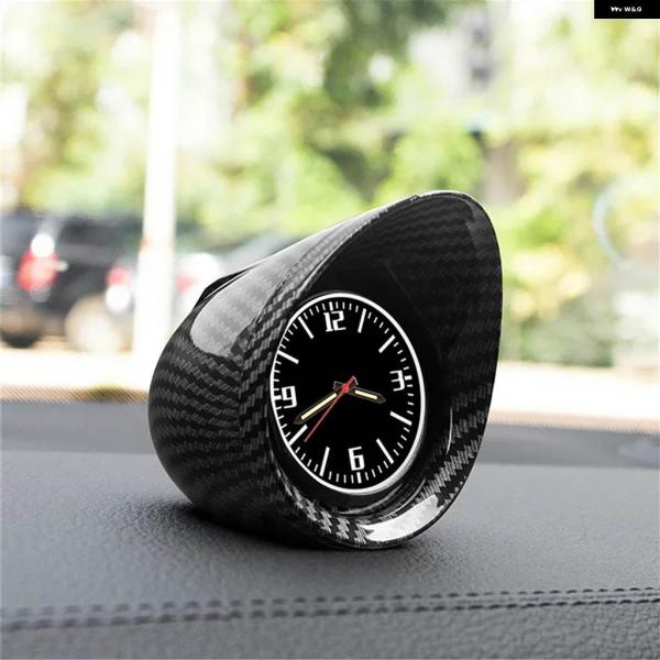 車内 ダッシュボード 装飾 時計 SUV 車 コンソール 車用腕時計 電子バックライト 装飾 アクセサリー 高精度ミニ時計 カスタム パーツ アクセサリーHigh-concerned chemical:NoneCase Shape:Roun...