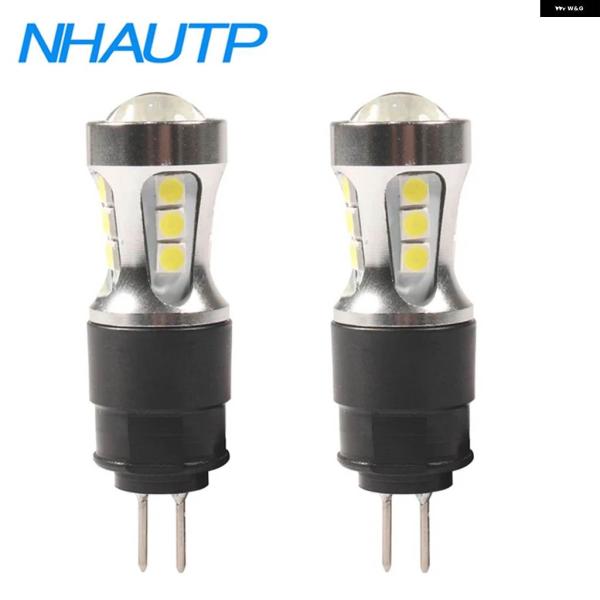 1ペア ホワイト G4 HP24W LEDランプ シトロエン C5 DRL プジョー 3008 5008 デイタイム ランニングライト バルブ 極性なし 6000K 12-24V カスタム パーツ アクセサリーHigh-concerned ...