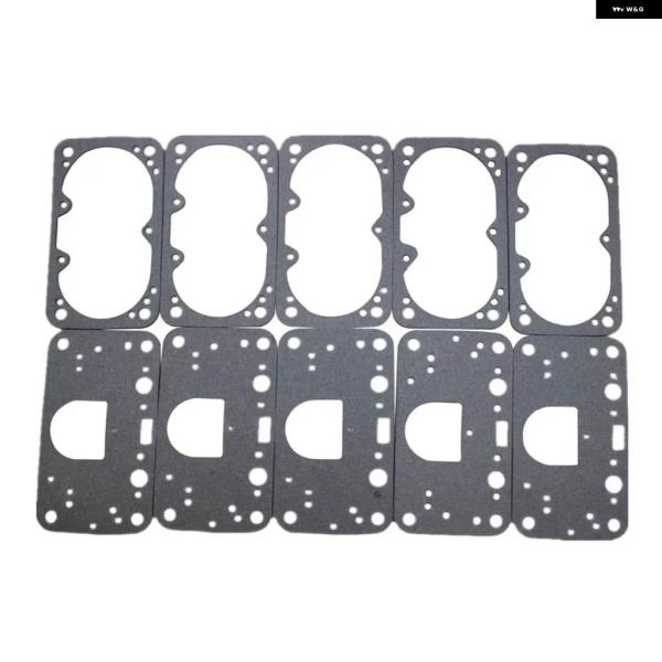 キャブレター 5フロートボウルガスケットと5メータリングブロックガスケット HOLLEY QFT AED 390-1050 ダブルポンパー 2回路 キャブレター カスタム パーツ アクセサリーPlacement on Vehicle:use...