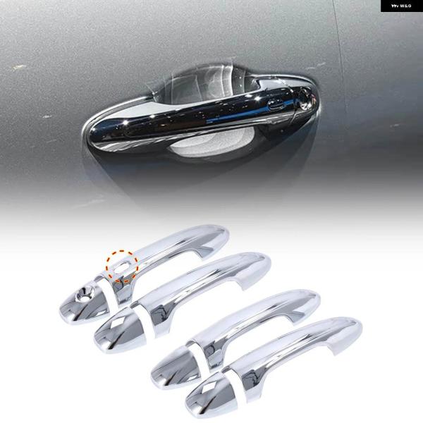 トヨタ フォーチュナー/ハイラックス 2016-2025 スマートキーホール ドアハンドル カバー オーバーレイセット ABS製 車 外装 アクセサリー 8個 カスタム パーツ アクセサリーHigh-concerned chemical:N...