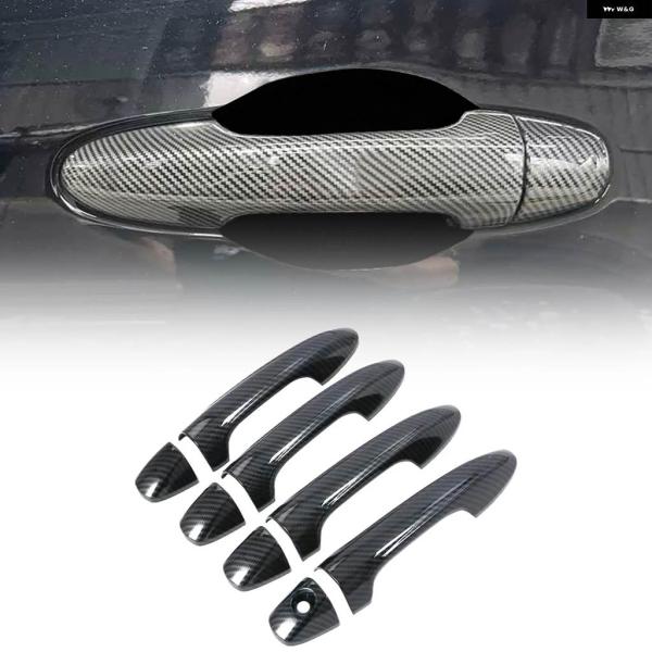 トヨタ ハイラックスフォーチュナー 2016-2025 ドアハンドル カバー トリム ABS 車 外装 アクセサリー 8個 スマートキーホールなし カスタム パーツ アクセサリーHigh-concerned chemical:NoneIte...