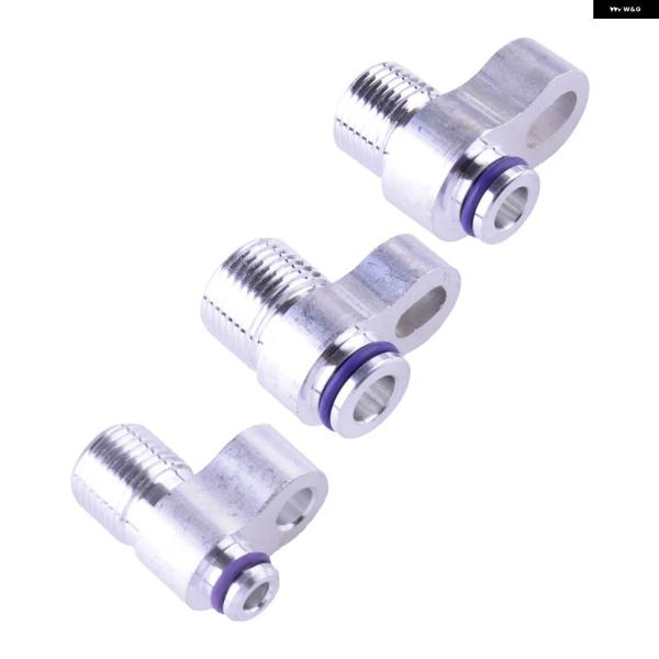 3個 R134A A/Cライン ACコンプレッサー ドライヤー コンデンサー ラジエーター フィッティング アダプター オート エアコン ホース カスタム パーツ アクセサリーHigh-concerned chemical:NoneBran...