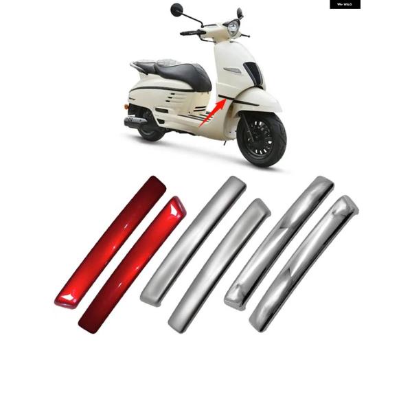 フロント パネル クローム トリム ストリップ リアガード トリム プジョー DJANGO150 DJANGO 125 QP150T CXX002618-1-RH カスタム パーツ アクセサリーProtective parts:Frame ...