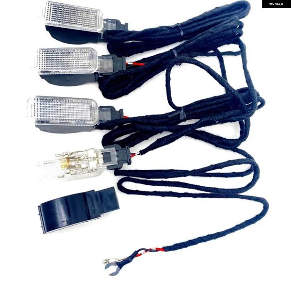 車足元ライトハロゲンランプ ケーブル 配線 ハーネス VWシートトレドレオンイビサA3 A4 B6 B7 B8 A5 A6 C6 C7 A7 A8 Q3 Q5 Q7 TT カスタム パーツ アクセサリーHigh-concerned chem...