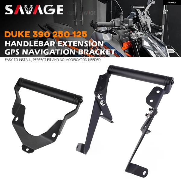 DUKE 390 250 125 オートバイ ハンドルバー 延長 GPSナビゲーション ブラケット 電話 サポート ホルダー 22MMバー DUKE390 DUKE250 DUKE125 カスタム パーツ アクセサリーHigh-concer...