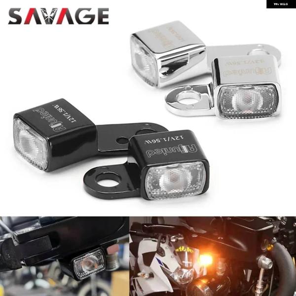 LED ウィンカー インジケーター ハーレー ソフテイル スタンダード/ストリートボブ/ファットボーイ/ ファットボブ /スリム/ ローライダー バイク フラッシャーライト カスタム パーツ アクセサリーBattery Included:N...