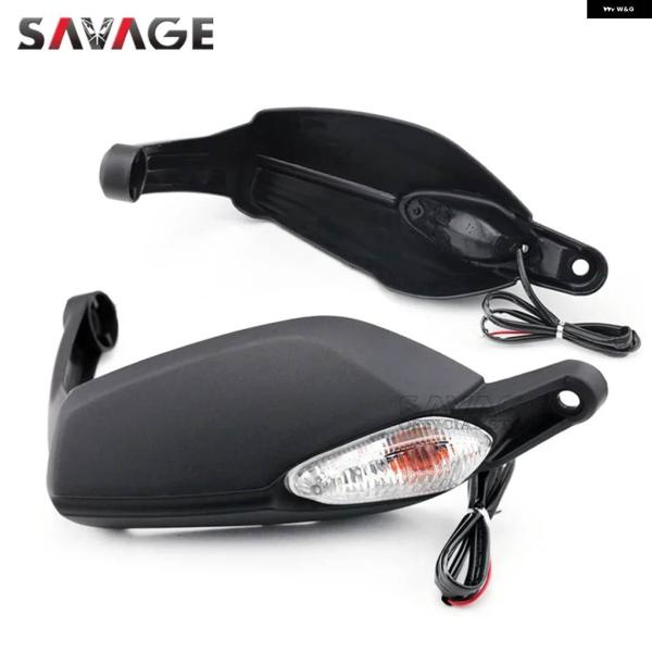 ハンドガード ライト付き ドゥカティ HYPERMOTARD 820/ HYPERSTRADA 821 2013 2014 2015 バイク サイド ハンドガード ハンドルバー プロテクター カスタム パーツ アクセサリーHigh-conc...