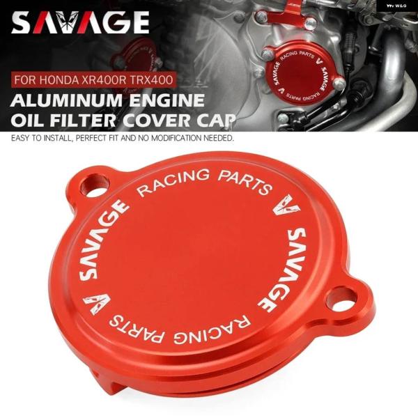 エンジン オイル フィルター カバー ホンダ XR400R 1996-2004 TRX400 2009-2014 XR 400R TRX 400 オートバイ アクセサリー CNC 装飾 キャップ カスタム パーツ アクセサリーHigh-co...