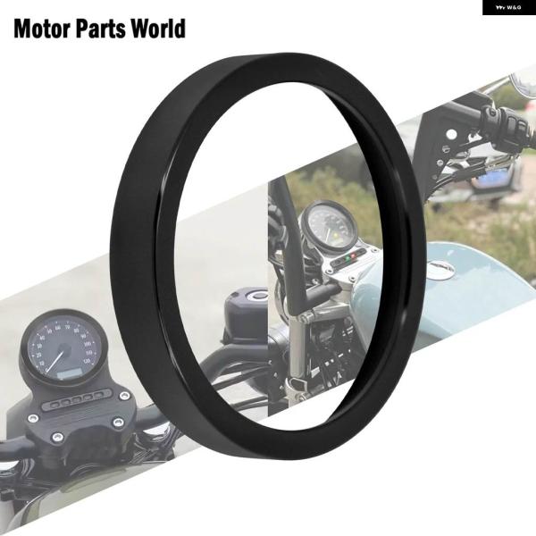 1枚組 バイク ブラックスピード メーター リング ベゼル カバー CNCカット ハーレー ダイナストリー ボブ ローライダー スポーツスター XL883 1200 カスタム パーツ アクセサリーBattery Included:NoHig...