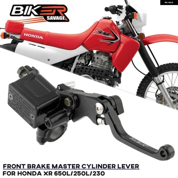 ホンダ XR650L XR250L XR650R 600R XR230 XR250 XR250 XR400 R モータードダートピット バイク オートバイ フロント ブレーキマスター シリンダー レバー カスタム パーツ アクセサリーHig...