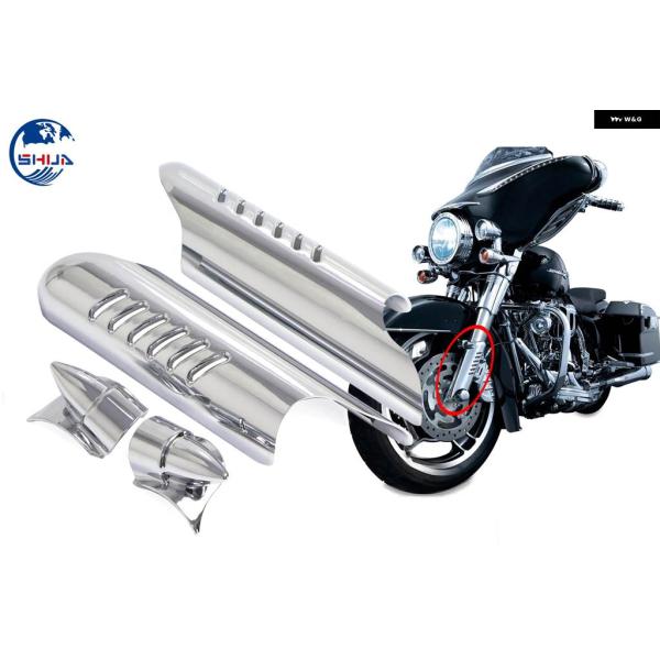 クローム フォーク ロアレッグ ディフレクター シールドカバー ハーレー ツーリング ロードキング エレクトラ ストリートグライド ウルトラ クラシック EFI FLHTCUI カスタム パーツ アクセサリーHigh-concerned c...