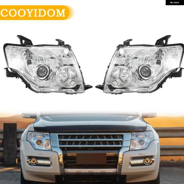 三菱 パジェロ V97 V93 V98 V87 2007-2014 HID ヘッドライト デイタイム ランニングライト レンズ DRL ランプ アセンブリ キセノン ヘッドランプ カスタム パーツ アクセサリーHigh-concerned ...