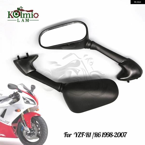 1998年 - 2007年 ヤマハ YZF-R1 YZF-R6 オートバイ リアビューミラー R6 1999年 - 03年 04 リアビュー サイドミラー カスタム パーツ アクセサリーHigh-concerned chemical:Non...