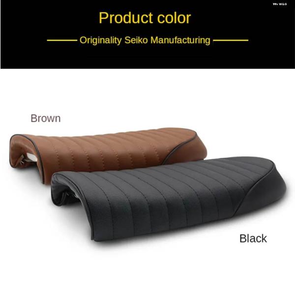 レトロ シート クッション ホンダ CG125 バイク シート カフェシートバッグ バックル レザーレット フラットブラット ヴィンテージサドル カスタム パーツ アクセサリーSpecial Features:Durable,waterpr...