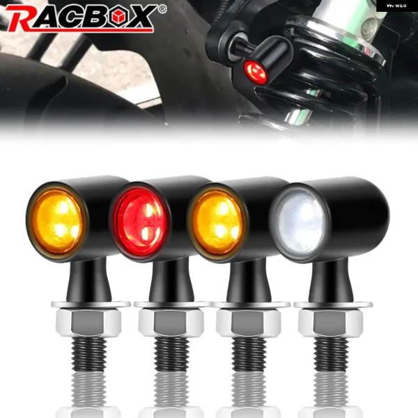 バイク ミニ LED ウィンカーライト ブレーキライト DRL ランプ 点滅 インジケーター ウインカーライト 12V カスタム パーツ アクセサリーBattery Included:NoHigh-concerned chemical:No...