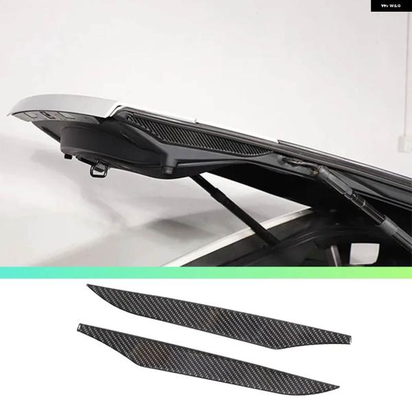 2013-2022 ジャガー Fタイプ ソフトカーボン 車 リア トランク テールゲート サイドデコレーション ステッカー 車内 2枚 カスタム パーツ アクセサリーHigh-concerned chemical:NoneExternal ...