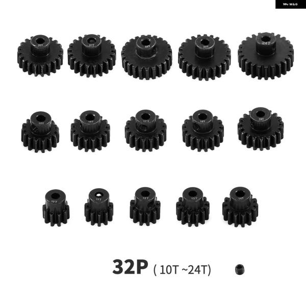 M0.8 32P 3.175MM 10T 11T 13T 15T 17T 18T 20T 22T 24T 硬化鋼 ピニオンギア モーターギア 1/10 RCモデルカー カスタム パーツ アクセサリーHigh-concerned chemic...
