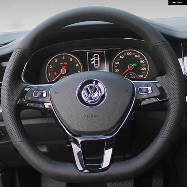 車用 ステアリングホイール カバー フォルクスワーゲン VW ゴルフ 7 MK7 トゥーラン UP ポロ ジェッタ パサート B8 ティグアン カスタム パーツ アクセサリーSize:25*15*6Special Features:Prot...