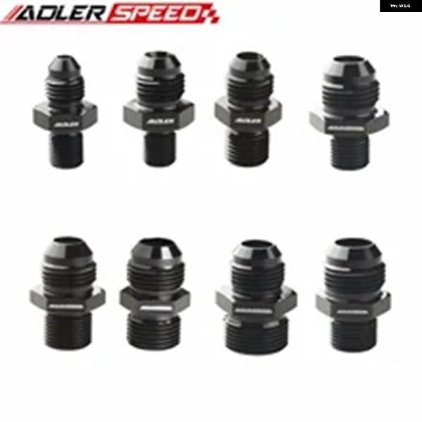 AN4 AN6 AN8 AN10 AN12 オス - 1/8インチ 1/4インチ 3/8インチ 1/2インチ 3/4インチ BSP BSPP ストレート アダプター フィッティング カスタム パーツ アクセサリーHigh-concerned...
