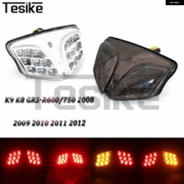GSXR GSX-R 600 750 2008-2012 K8 K9 ディーゼル用 LED バイク テールライト クローム ブレーキ ウィンカー 一体型 カスタム パーツ アクセサリーHigh-concerned chemical:None...
