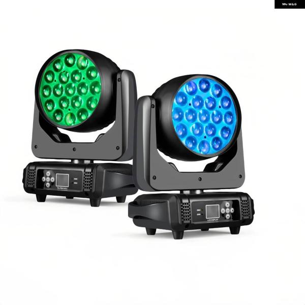 19X15W LEDウォッシュズームRGBWムービング ヘッドライト ステージスポットライトDJ DMX512ライトナイトクラブディスコ用 カスタム パーツ アクセサリーIs Bulbs Included:YesNominal Voltag...