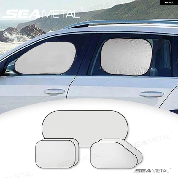 車用サンシェード UV プロテクター 反射生地 車用ウィンドウサンシェード フロント リア バックウィンドウ サンバイザー カスタム パーツ アクセサリーThickness:StandardProduct application scena...