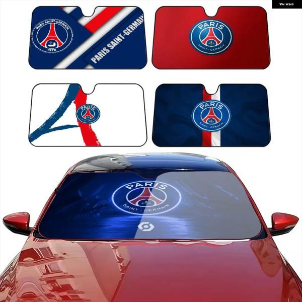 PSG FC サンシェード シェード 冷却 フロントガラス 紫外線防止 フロントサン プロテクター 車両内装 カスタム パーツ アクセサリーProduct application scenarios:OtherCraft of Weavin...