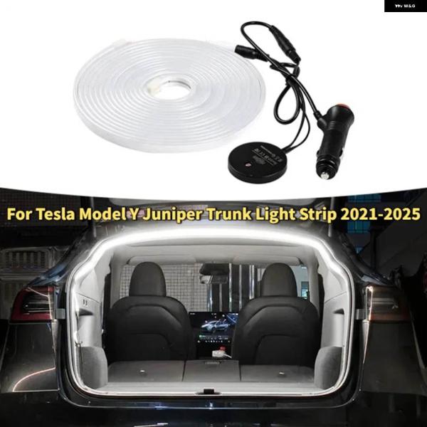 テスラ モデルY ジュニパー 2021-2025 トランク ライトストリップ フルセンシングRGBテールゲートライティング LEDアンビエントランプ カスタム パーツ アクセサリーHigh-concerned chemical:NoneYe...