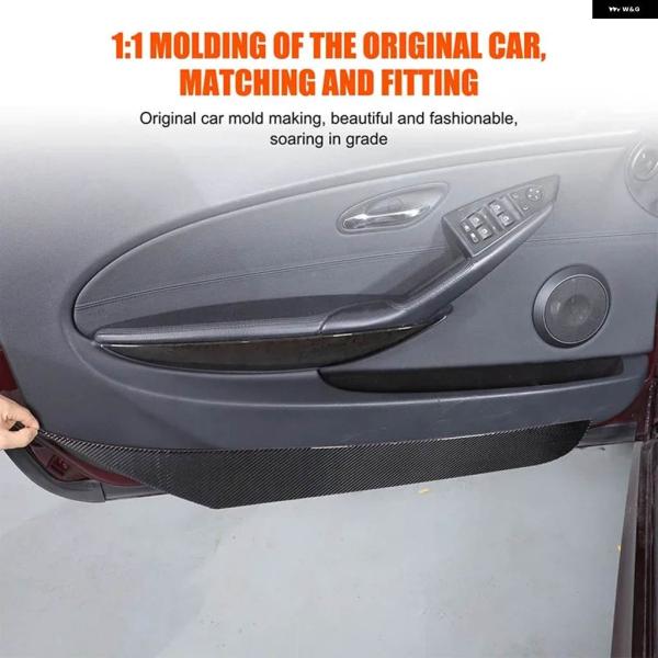 BMW 6シリーズ E63 E64 2004-2009用 ソフトカーボン カードアアンチキック パネル カバー トリム ステッカー インテリア カー カスタム パーツ アクセサリーHigh-concerned chemical:NoneIt...