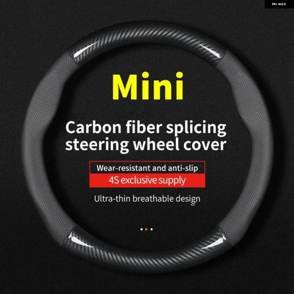 薄型 車用 ステアリングホイール カバー MINI 1.5T 2.0T COOPER S CABRIO SIDEWALK ONE PLUS 60TH 2017 - 23 カスタム パーツ アクセサリーOrigin:Mainland Chin...