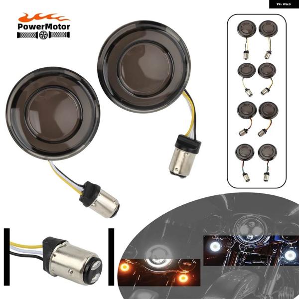 オートバイ ウィンカー CONS LED パネル ライト 1156 1157 バレット スタイル ハーレー スポーツスター ツーリング ブレイクアウト ファットボーイ ソフテイル カスタム パーツ アクセサリーBattery Include...