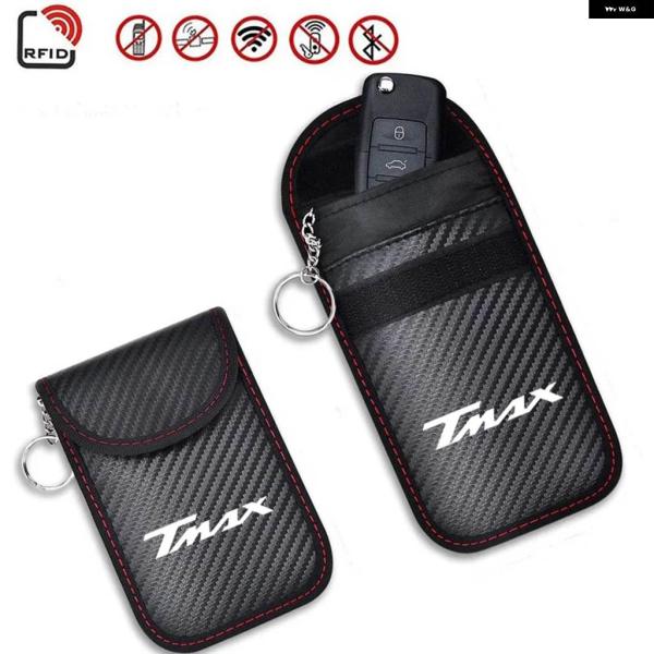 ヤマハ TMAX530 TMAX500 TMAX560 T-MAX用 キー信号ブロッカーケース ファラデーケージ FOBポーチ キーレス RFID ブロッキングバッグ カスタム パーツ アクセサリーHigh-concerned chemic...