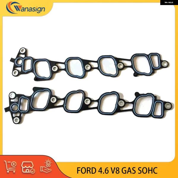 エンジン パーツ インテーク マニホールド ガスケット FORD F-150 F-25 E-150 EXPEDITION MUSTANG LINCOLN 4.6L V8 GAS 1999-2004用 カスタム パーツ アクセサリーSpeci...