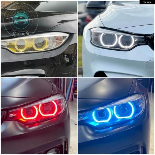 CSL イエロー DRL ボード 2014-2017 BMW M3 M4 430I 440I 428I 435I キセノン ヘッドライト デイタイム ランニングライト 63117263051 カスタム パーツ アクセサリーHigh-conc...