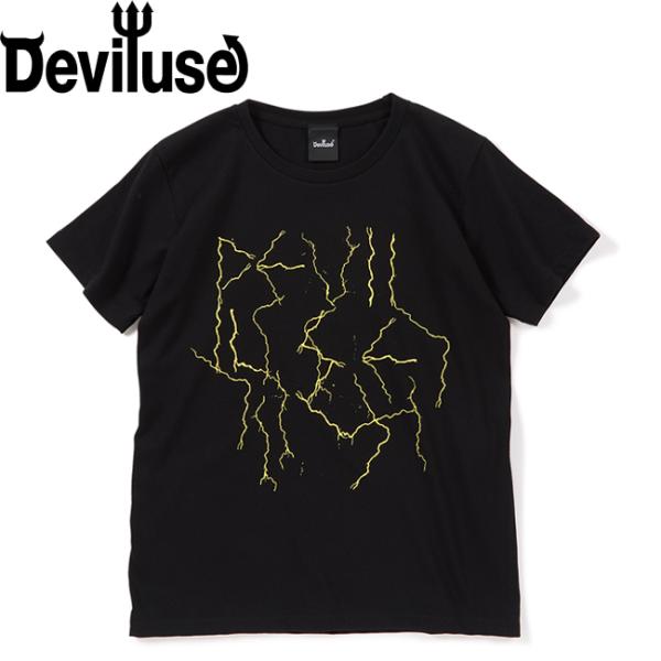 Deviluse 2025 Fall/Winter VOL.1！！新シーズンLightningグラフィックのガールズTシャツです。ほどよい厚みの生地感で柔らかく着心地の良いコットン生地の女性らしいシルエットのTシャツです。■素材：コットン1...