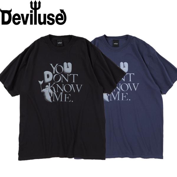 Deviluse 2025 Fall/Winter VOL.1！！立体感のあるYou Don't Know MeグラフィックのTシャツです。染め加工や洗いを加えヴィンテージライクな仕上がりです。■素材：コットン100％■サイズ詳細(cm)M...