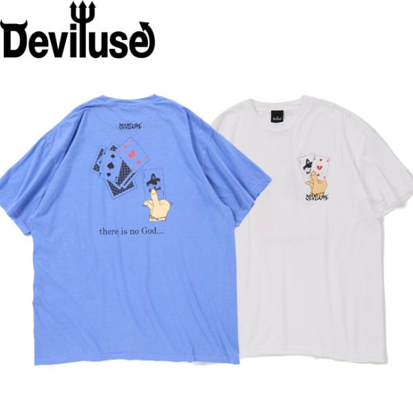 Deviluse 2025 Fall/Winter VOL.3！！トランプ柄がキャッチーな新作Tシャツ,スタンダードなシルエットに柔らかい着心地,後染め加工された独特な風合。■素材：コットン100％■サイズ詳細(cm)M：着丈71/身幅52...