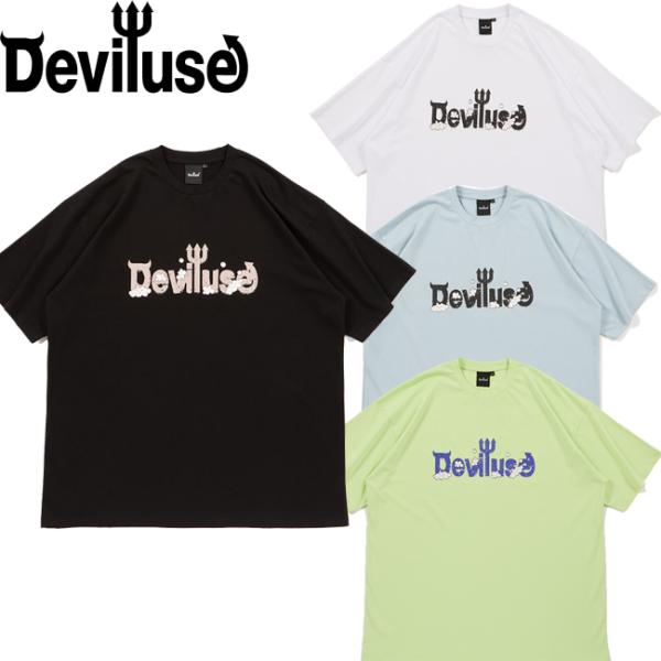 Deviluse 2025 Spring/Summer VOL.7！！泡だらけのLogoがかわいい春夏にぴったりなカラー展開のTシャツ。スタンダードなサイズ感で、袖丈は少し長めです！！■素材：コットン100％■サイズ詳細(cm)M：着丈74...