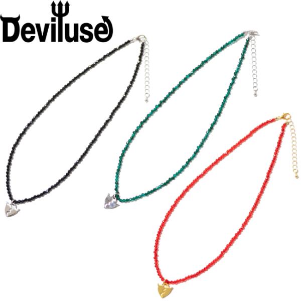 Deviluse 2026 Spring/Summer VOL.7！！ビーズにアイコンのチャームが付いたかわいいネックレス！程よい長さで、二重にしたらブレスレットとしても◎■サイズ詳細:長さ-約38.5〜43.5cm■JAPAN autho...
