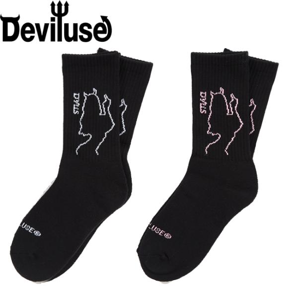 Deviluse 2026 Spring/Summer VOL.9！！角の生えたシルエットがおしゃれな新作ソックス！■サイズ:Free Size※掲載画像はメーカー提供サンプル画像となります。実商品と色合い等が若干異なる場合がございます。※...