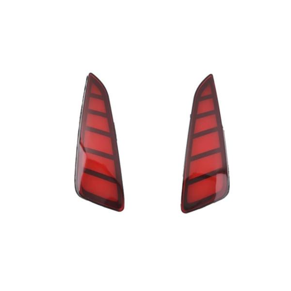 【適応車種】：C-HR ZYX10/NGX50に適応する。反射板なし【接線方法】：本体から出てきた赤線はブレーキ、緑線はスモール、黒線はアース。【セット内容】：リフレクター1セット【サイズ】：長さ14センチ　下幅5.5センチ　上幅2センチ ...