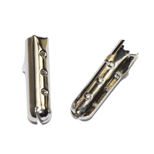 注：画像２と画像３はシルバーの参考画像です、お届けするパーツの色合いは画像１のものになりますのでご注意ください。●表示価格は１０個入りのお値段になります。●サイズ：全長 約２０ｍｍ、加締める前の太さ（内径）約４．５ｍｍ●加締めると太さは外径...