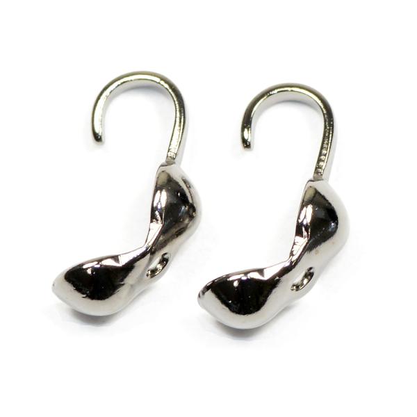 ●表示価格は６コ入りの値段になります。●テグスに留め具をつけるための始末をするアクセサリ金具です。●つぶし玉（かしめ玉）とセットで使用しますがこの「中サイズ」はネックレスに使用するケースが多いです。