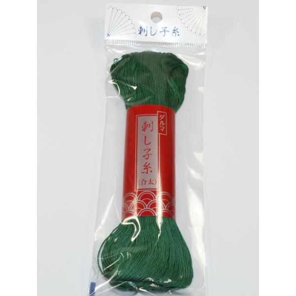 素材：綿・コットン100%糸長：100m特徴：ステッチがはっきりと表現できる少し太めの刺し子糸です。生産国：日本メーカー：DARUMA 横田株式会社（出来る限り本来の色と同じように見えるよう撮影しておりますが表示されます色合いには若干の違い...