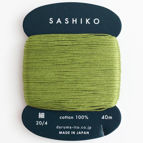 素材：綿・コットン100%糸長：40m特徴：4本撚りの最も標準的な太さの刺し子糸。細かな柄から大きな柄まで刺しやすい太さです。 お好きな長さにカットしやすく、収納もしやすいカード巻の糸です。生産国：日本メーカー：DARUMA 横田株式会社（...