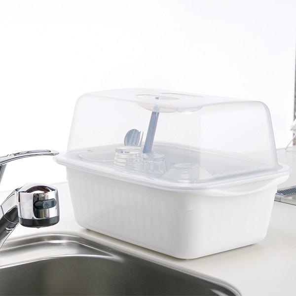 水切りとセットでほこりよけに技ありアイテムでシンク周りがグンと使いやすく水切りセットMのほこりよけに40.5×30×12.9cm