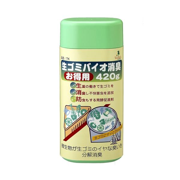「生ゴミバイオ消臭」の成分である炭酸塩が、悪臭の元にはり付いて、すばやく悪臭を抑えます。ハーブエキスの効果により、悪臭が宙に漂うことをガード。不快害虫を寄せつけません。バイオが生ゴミの発酵を促進させ、ニオイの元を分解・除去します。生ゴミ処理...