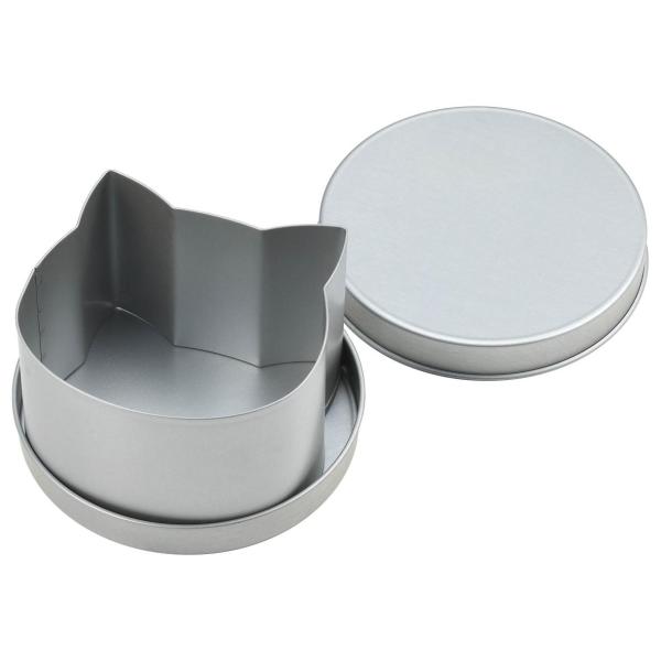 かわいいねこパンが焼けます。いつものパンが可愛いねこ形で華やかになります。チョコレートやフルーツなどでアレンジもおすすめです。■フタ付外径：約155×92mm■フタ：約φ155×23mm■材質：スチール（アルミメッキ）■容量：約1200ml...