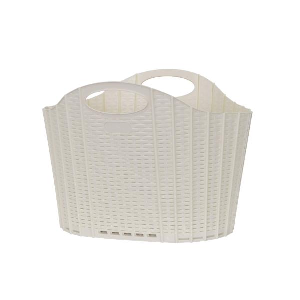 ■広げると幅約55cmの大容量。家族の人数が多くても衣類がまとめて入ります。■畳むと厚さわずか3cmなので、洗濯機や衣類収納などの隙間収納ができます。■平らな場所に置き、内側底面の上部左右の「手のマーク」に合わせてカチッと音がなるまで両手で...