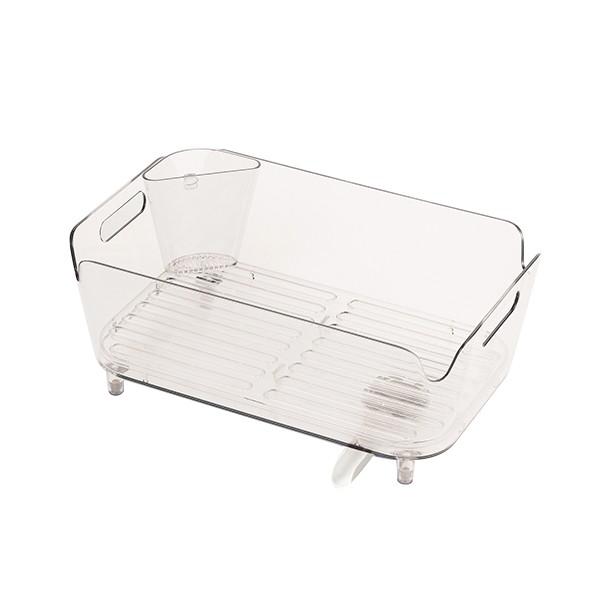 ・箸など小物の水切りができる水切りポケット付・キッチンの形、場所に合わせて排水の向きが調整できる可動式排水ノズル・水捨て不要。可動式排水ノズルですっきり水切り・お皿は立てて水切りできます・持ちてがあるので移動もラクラク・排水栓付なので洗い桶...